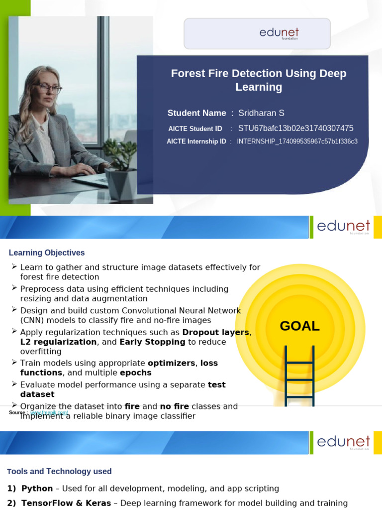 Forest Fire Detection Presentation | PDF | Deep Learning | Artificial ...
