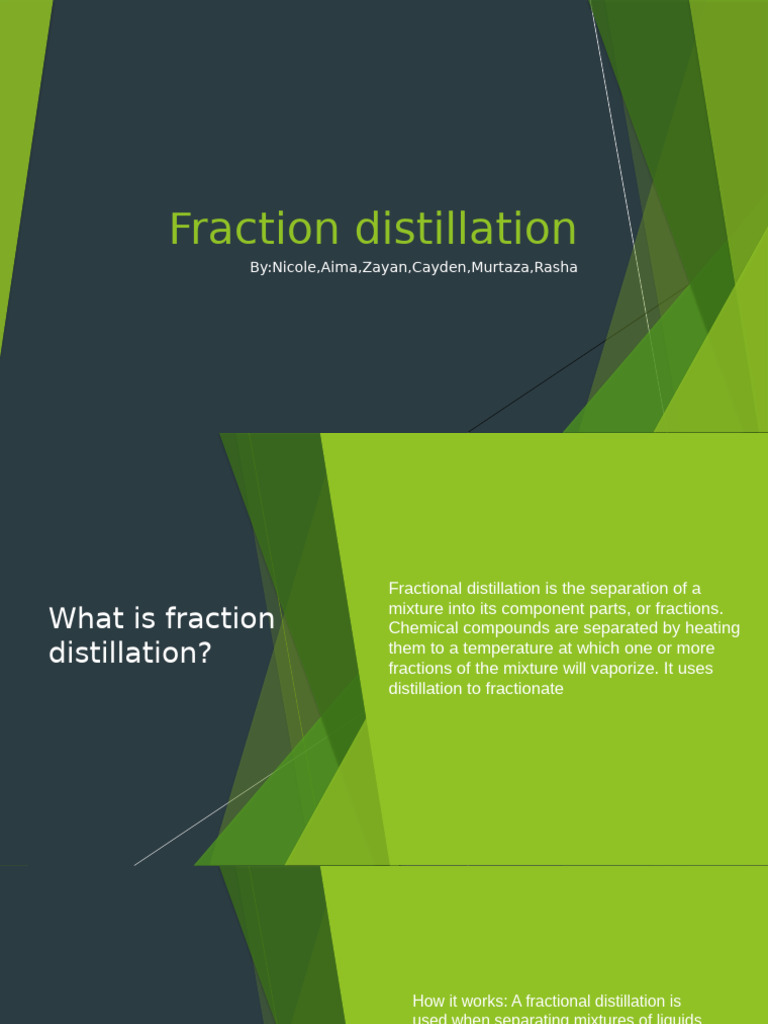 Fraction Distillation | PDF