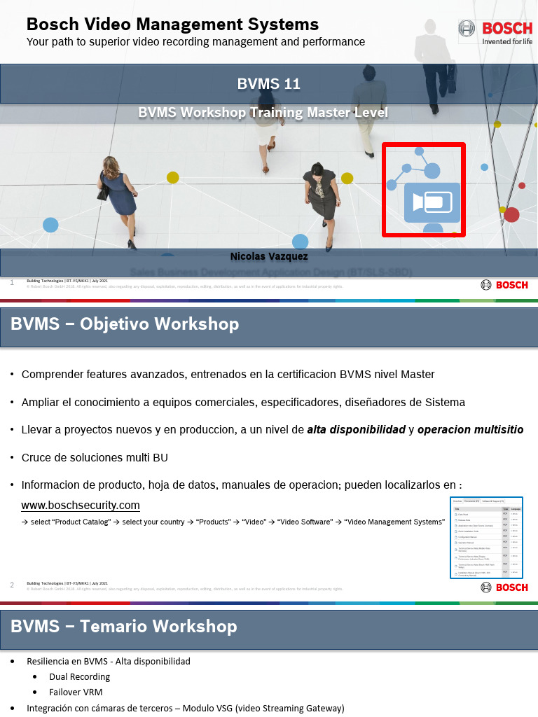 Presentación - Workshop "BVMS Master Features" - 54126 | PDF | Computing | Computer Architecture