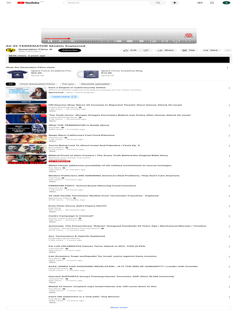 All 25 TERMINATOR Models Explained - Be | PDF | Hamas | Israeli ...