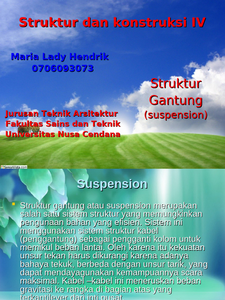 Struktur Gantung | PDF