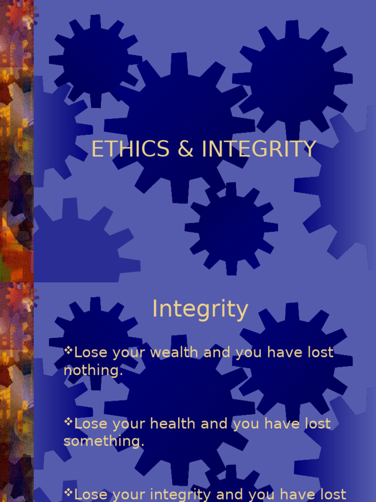 Integrity and Ethics in Education | PDF
