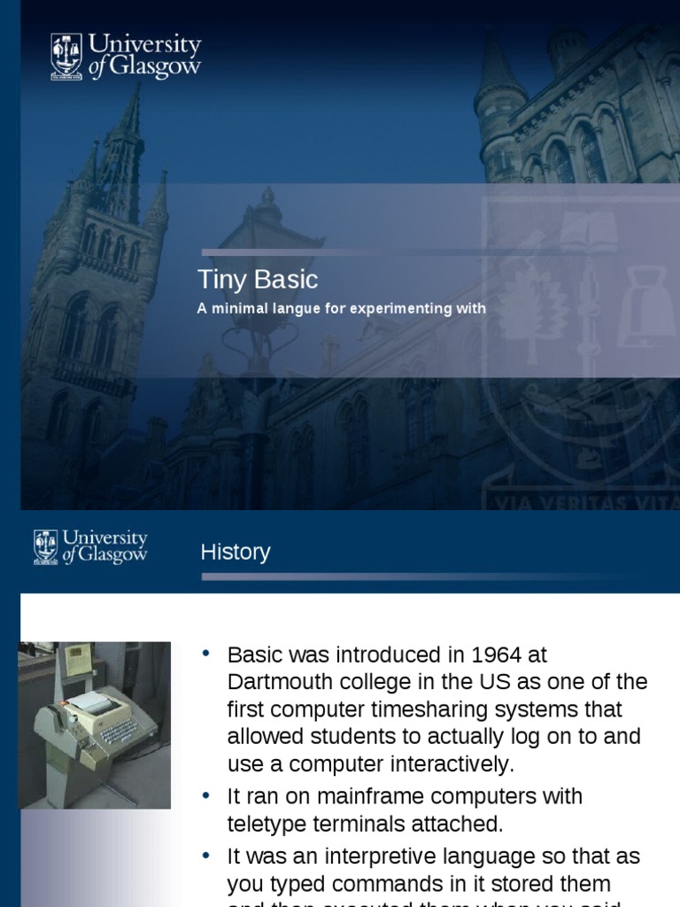 Tiny Basic | PDF | Basic | Compiler