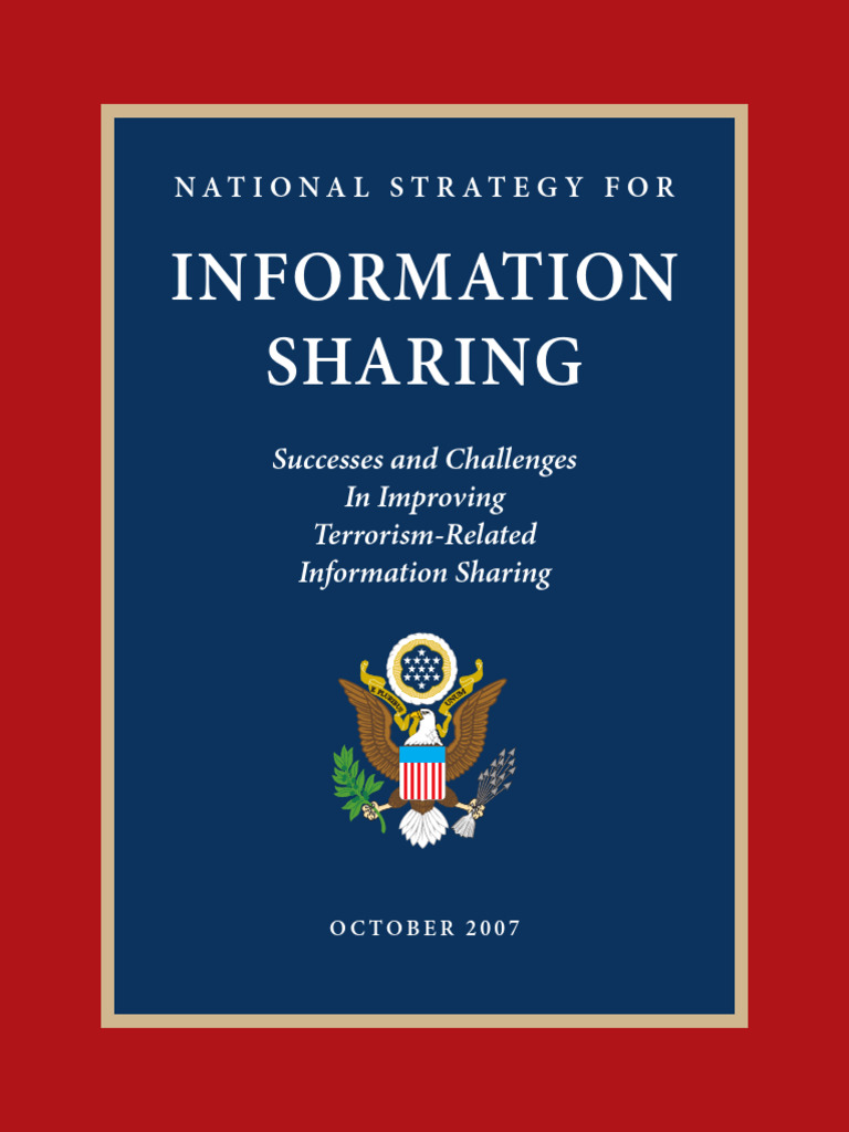 National Strategy for Terrorism Info Sharing | PDF | Nation | National ...