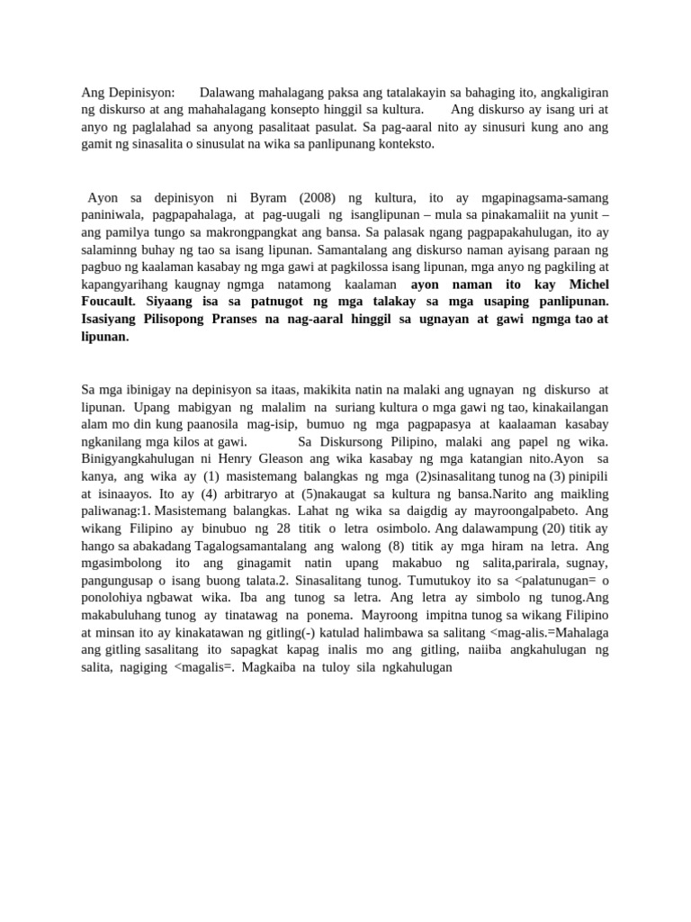 Ang Depinisyon | PDF