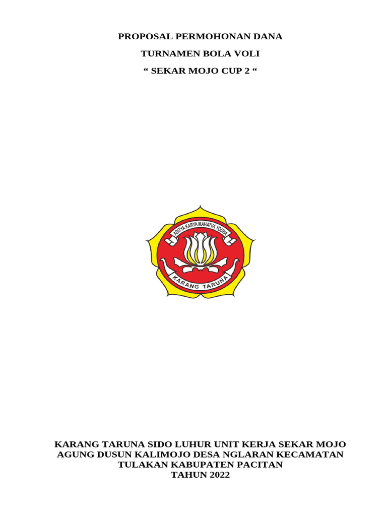 Proposal Permohonan Dana Fix | PDF