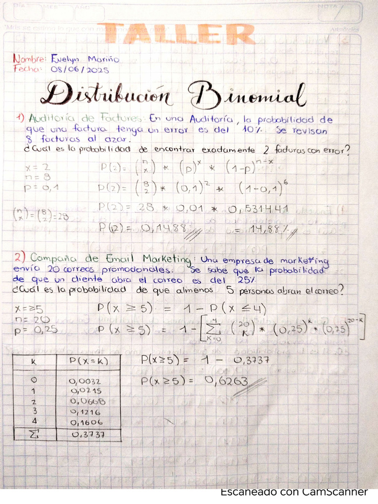 Distribución Binomial | PDF