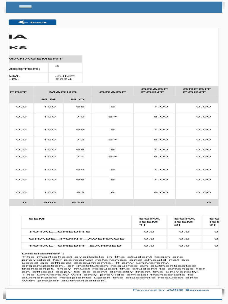 Student Reappear Exam Form | PDF