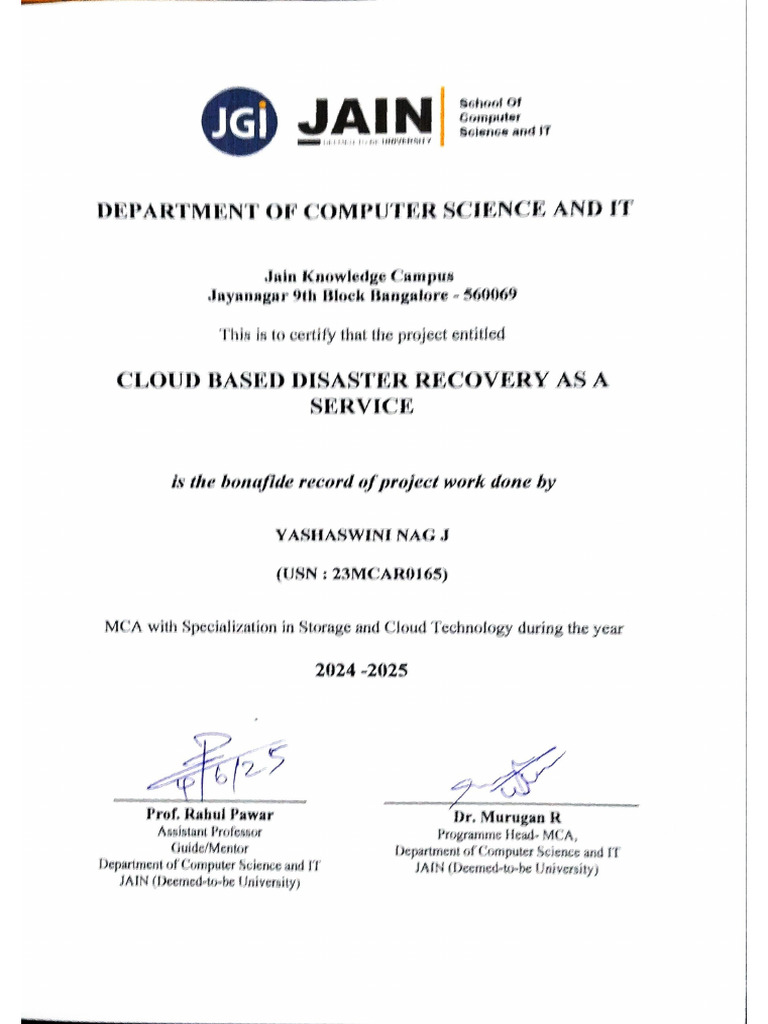 Yashaswini Bonafide | PDF