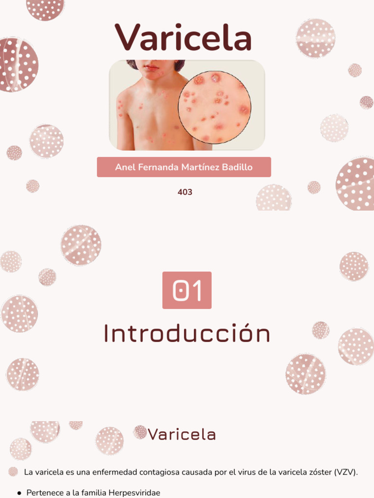 Varicela | PDF | Enfermedades virales animales | Salud pública