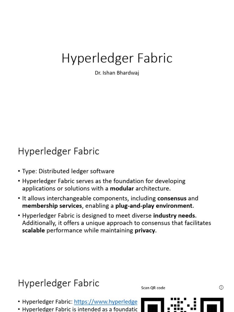 L11 12 13 Hyper Ledger Fabric Overview | PDF | Computing | Computer Science