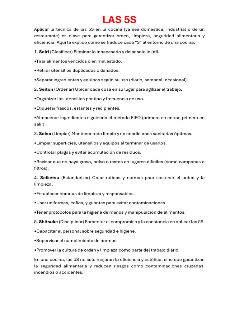 Aplicar La Técnica de Las 5S | PDF