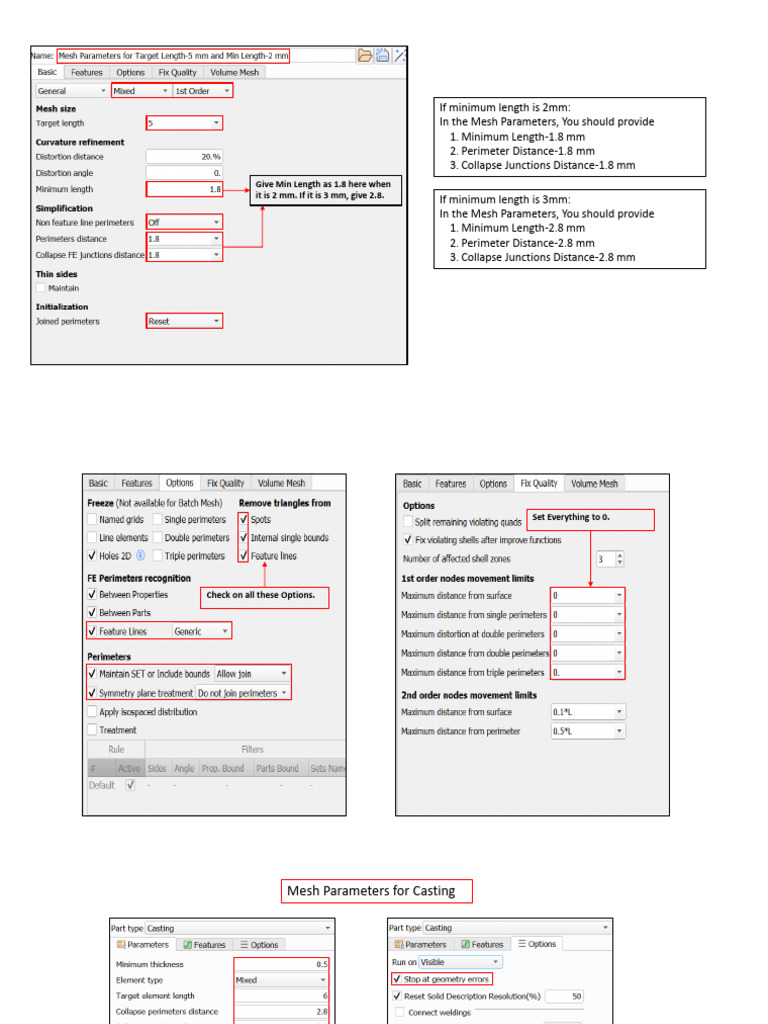 Mesh Parameters | PDF