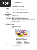 Lesson Plan About Types of Mixtures | PDF | Homogeneity And ...