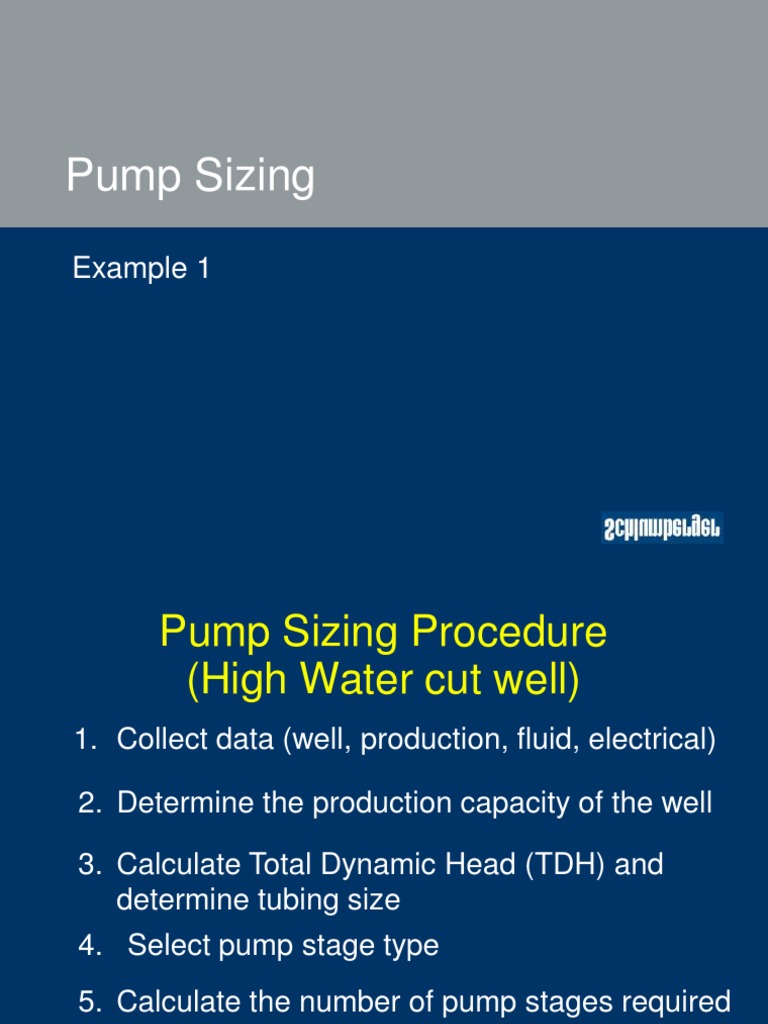 Pump Sizing and TDH Calculation Guide | PDF | Casing (Borehole) | Pump