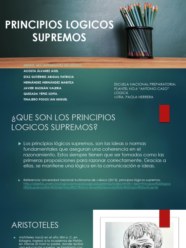 Principios Lógicos Supremos de Aristóteles | PDF | Gottfried Wilhelm ...