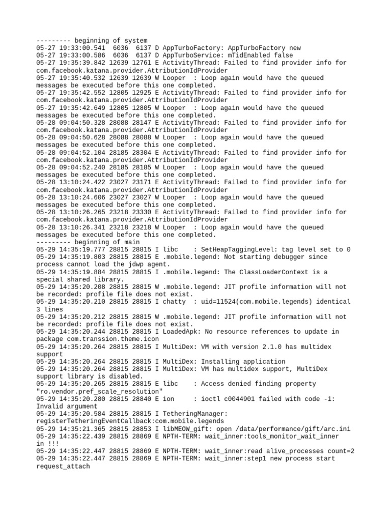 ML-Logcat-1748504502275 | PDF | Computer Programming | Computer Architecture