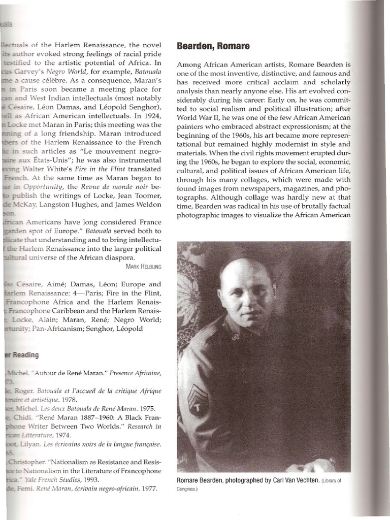 Romare Bearden ENCYCLOPEDIA SIXTIES | PDF