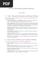 Complete Research Methodology Notes | PDF