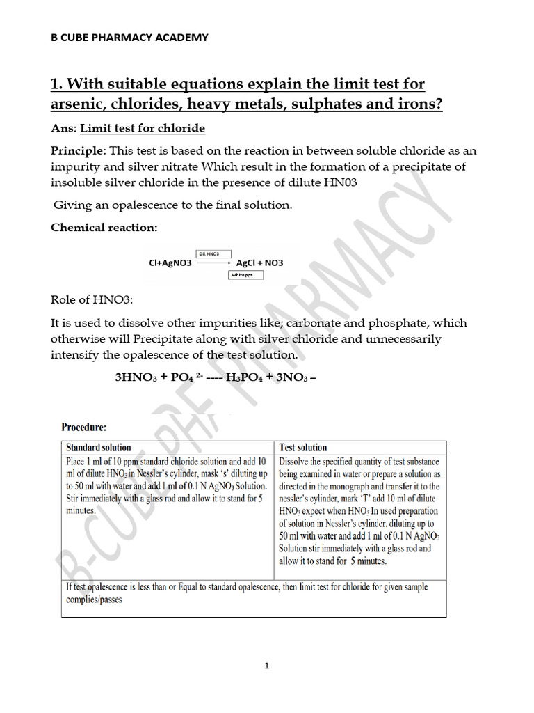 Pharmachemistry Answer Key 2025 | PDF | Chemical Substances ...