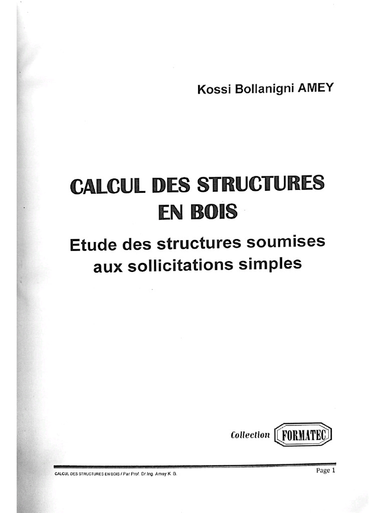 Calcul Des Structures en Bois | PDF
