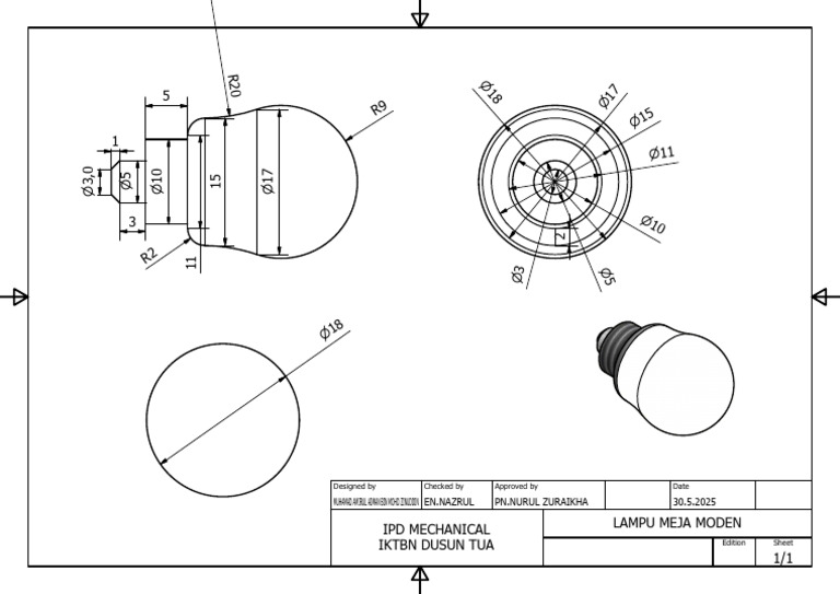 Mentol LampU DRAWING | PDF