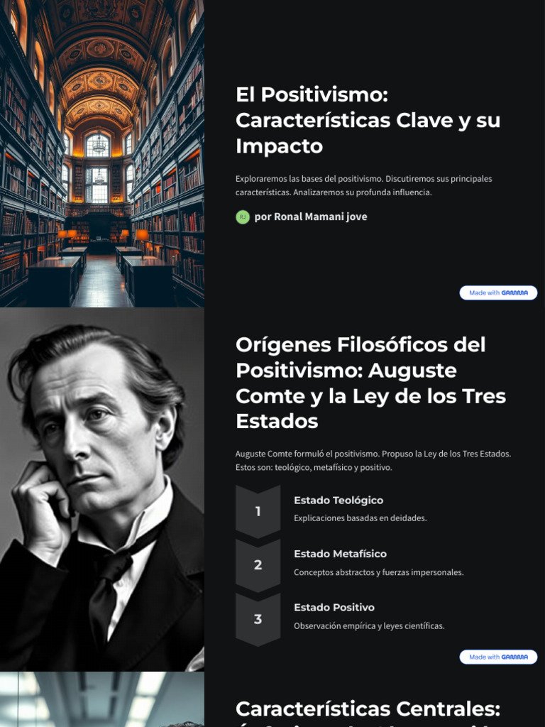 Características y Críticas del Positivismo | PDF | Positivismo | Método ...