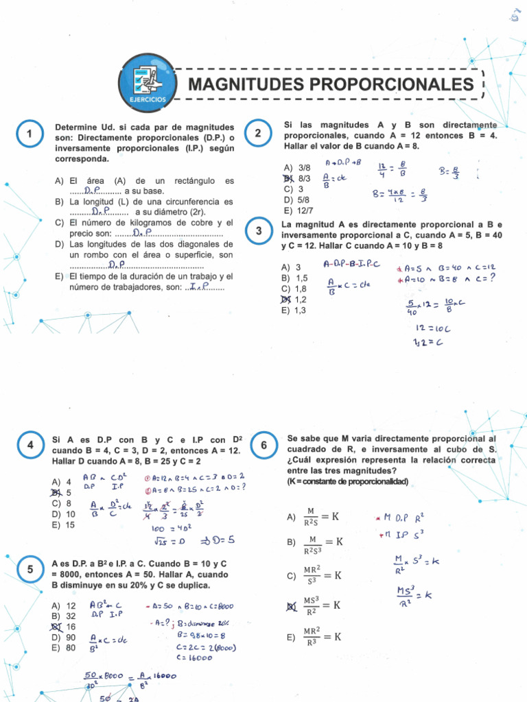 Magnitudes Proporcionales | PDF