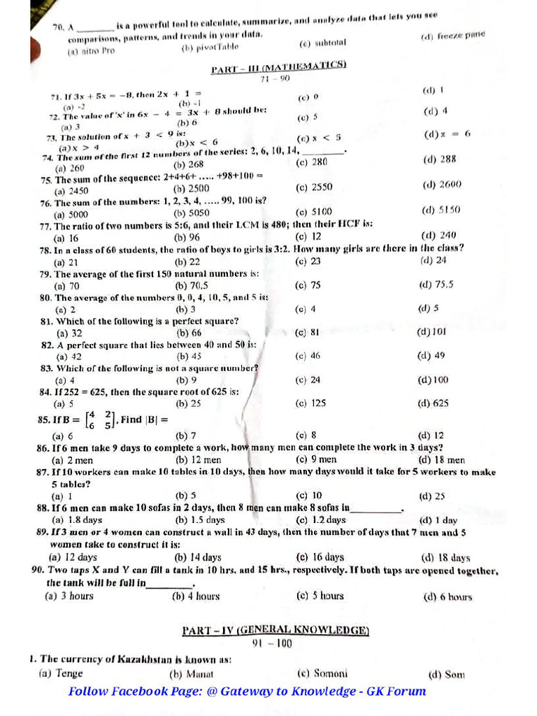 Today IBA Monitoring Assistant Paper | PDF