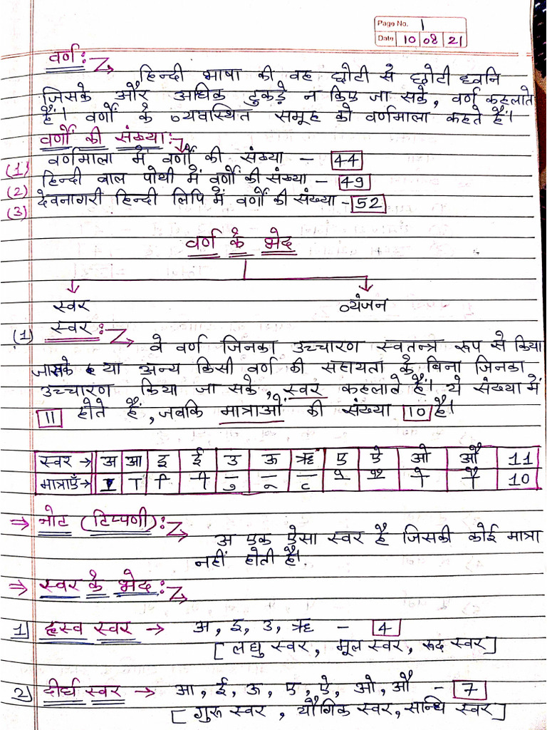 Hindi Notes | PDF