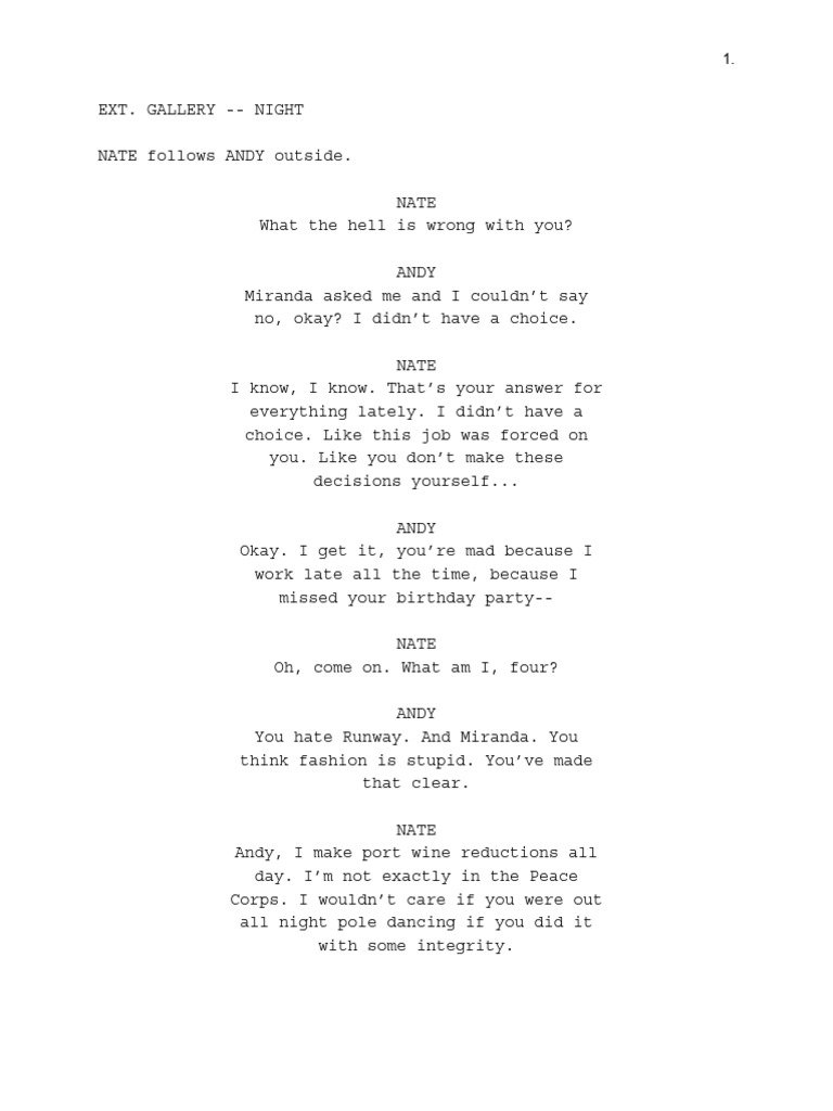 Andy & Nate (Fight) DWP | PDF