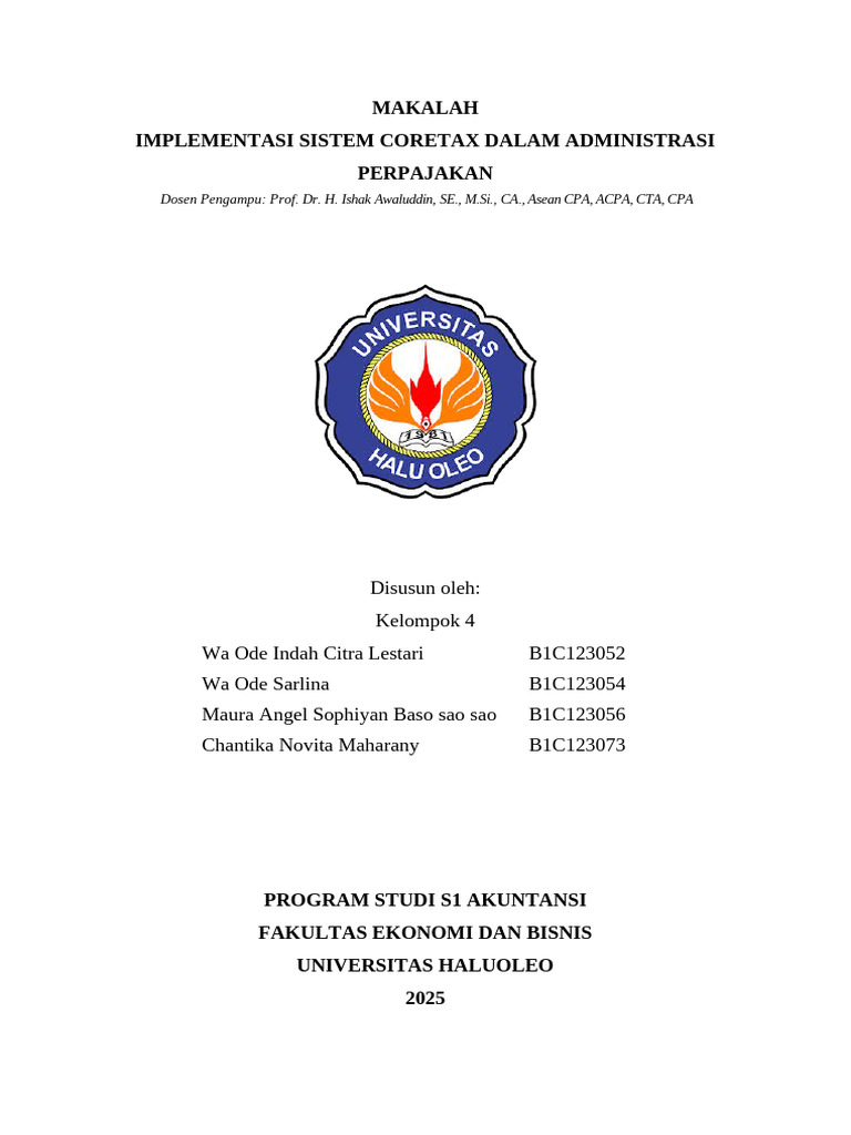 Makalah K4 Coretax | PDF