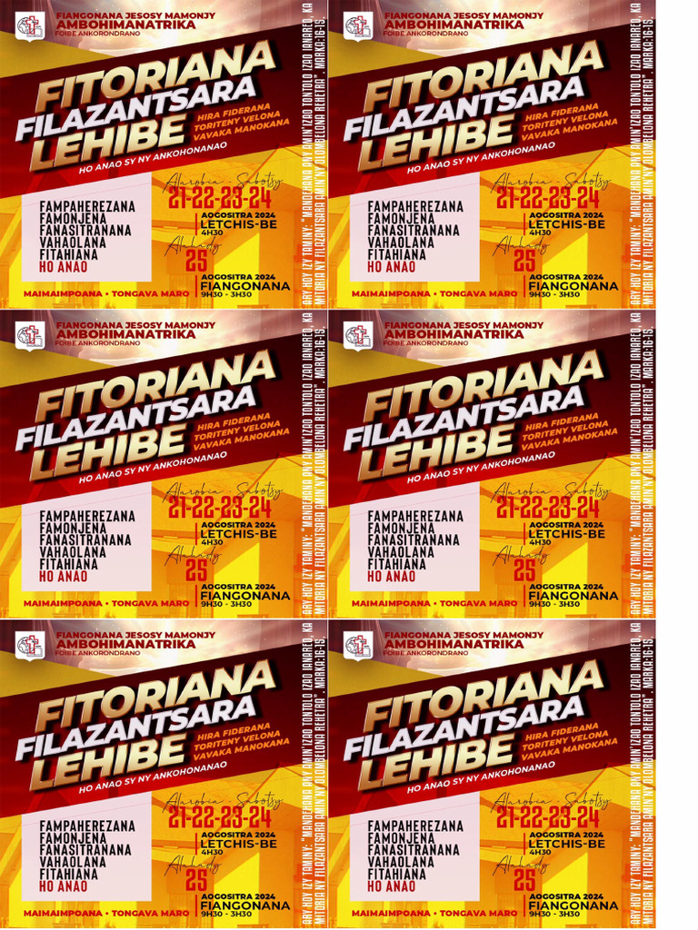 Ambohimanatrika FLYERS | PDF