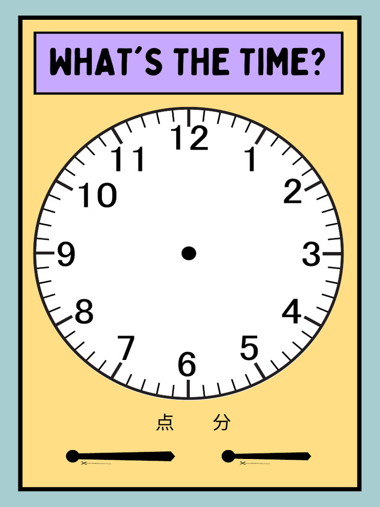 Make Your Own Clock Mathematics Worksheet in Colorful Illustrative ...