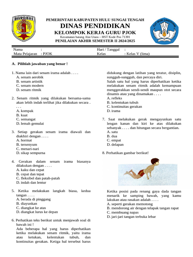 Soal Pjok Kelas V | PDF