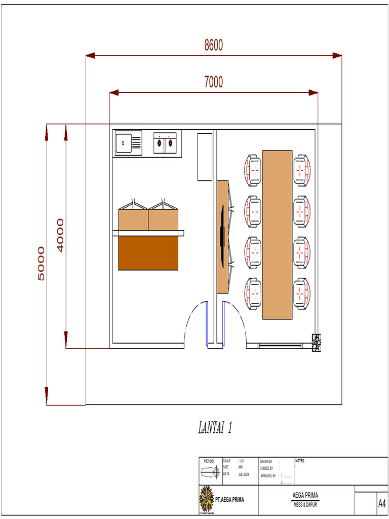 Mess Dan Dapur Workshop Aega Prima | PDF