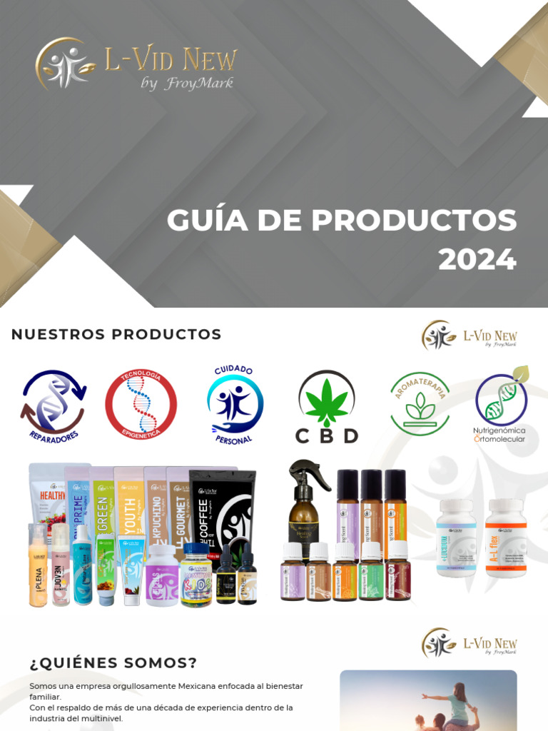 Productos L-VID NEW 2024 | PDF | Nutrición | Dieta y nutrición