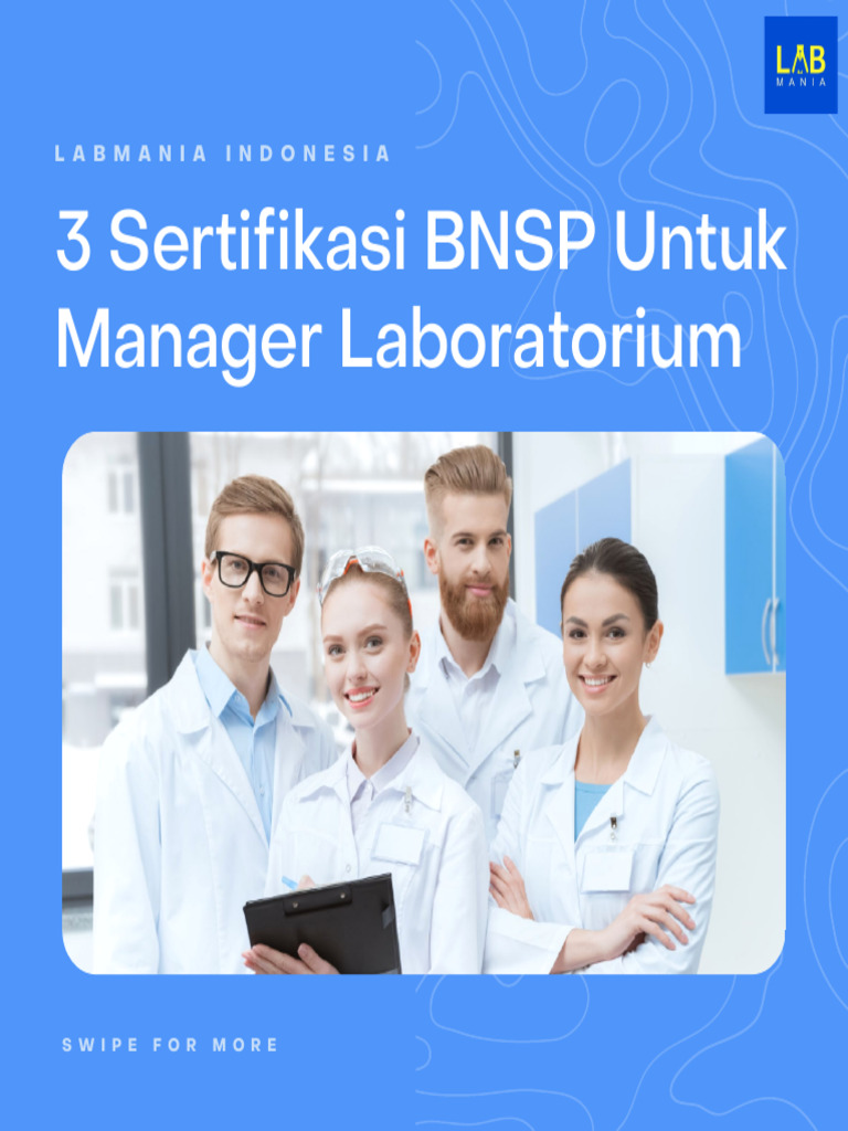 Sertifikasi BNSP untuk Manajer Lab | PDF