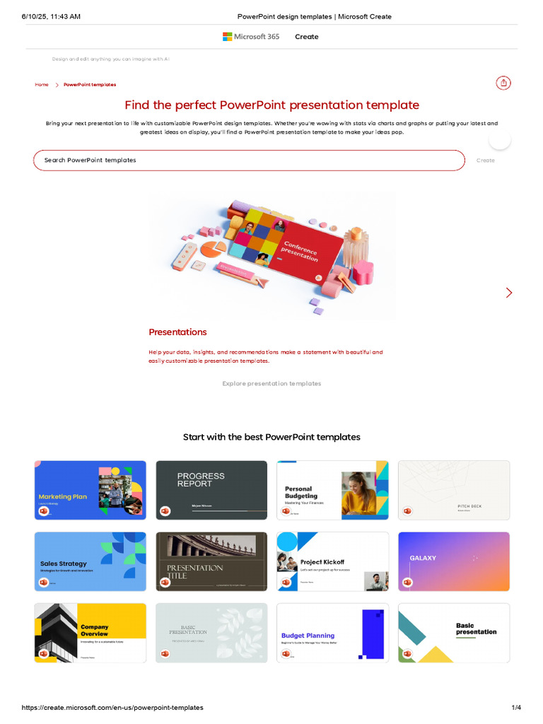 PowerPoint Design Templates - Microsoft Create | PDF | Microsoft Power ...