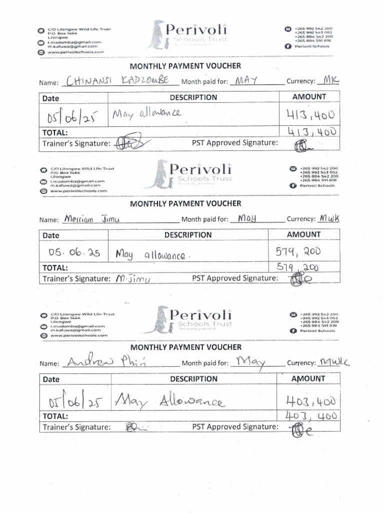Maria May Sign Off | PDF