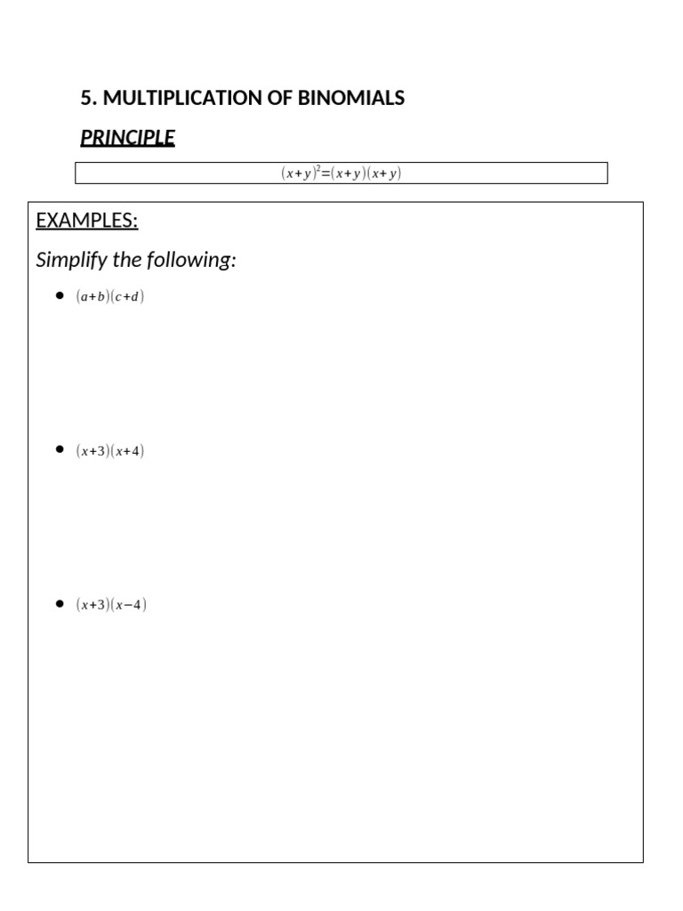Lesson 3 - Algebraic Expressions | PDF