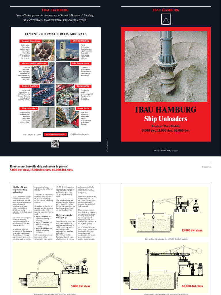 IBAU Hamburg Ship Unloader Solutions | PDF