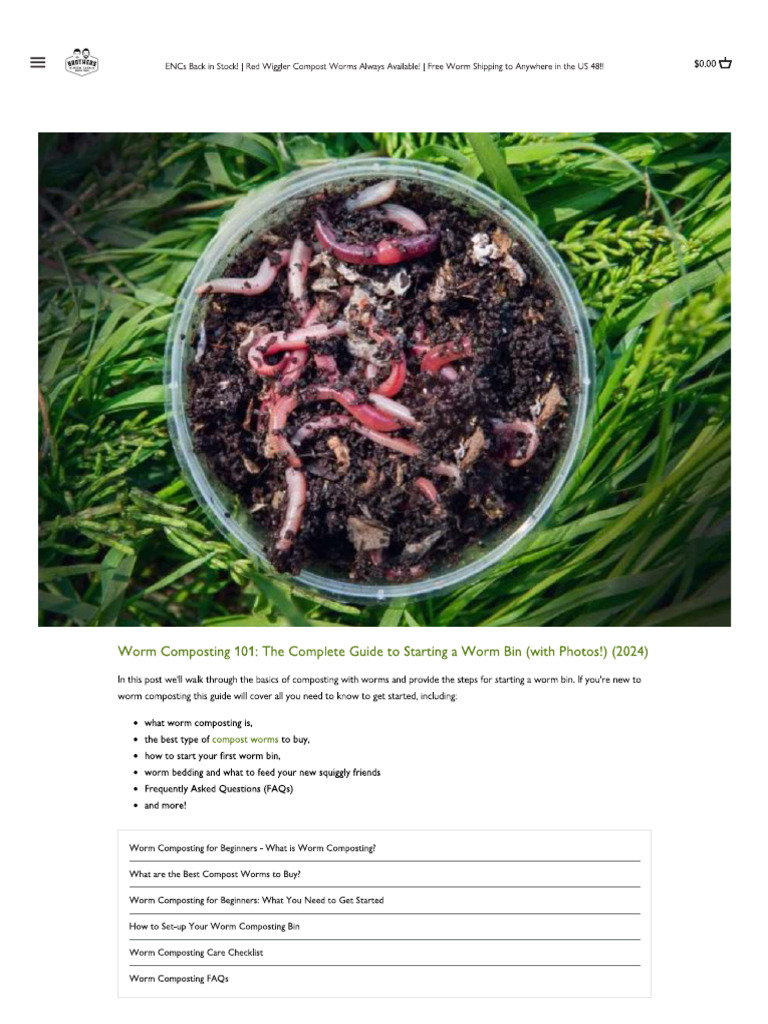 Worm Composting 101 | PDF