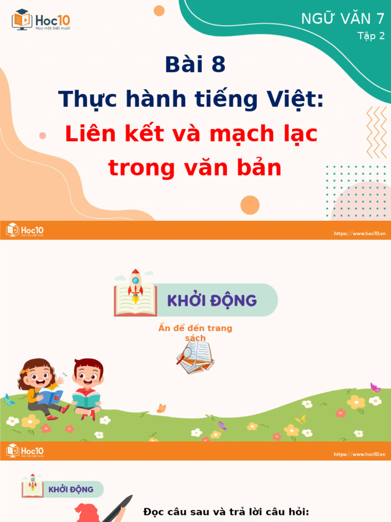 Bai 8 - Thuc Hanh Tieng Viet Lien Ket Va Mach Lac Trong Van Ban Final ...