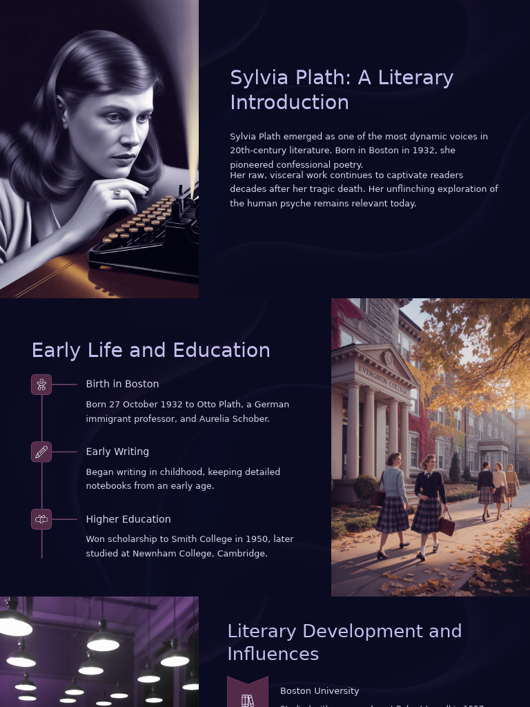 Sylvia Plath: Literary Introduction & Style | PDF | Sylvia Plath | Poetry
