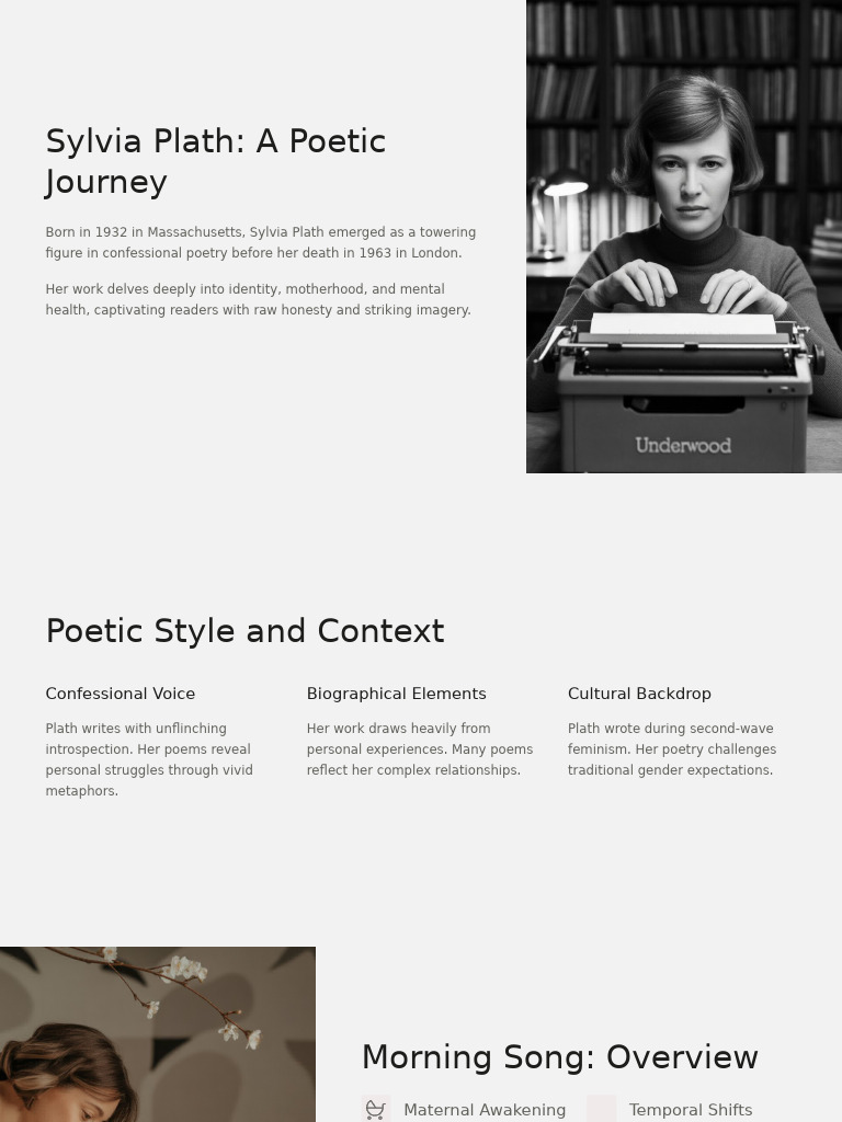 Sylvia Plath A Poetic Journey | PDF | Poetry | Sylvia Plath