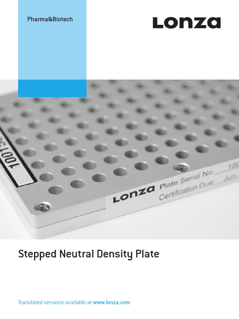 Lonza ManualsProductInstructions SND Plate Product Insert | PDF ...