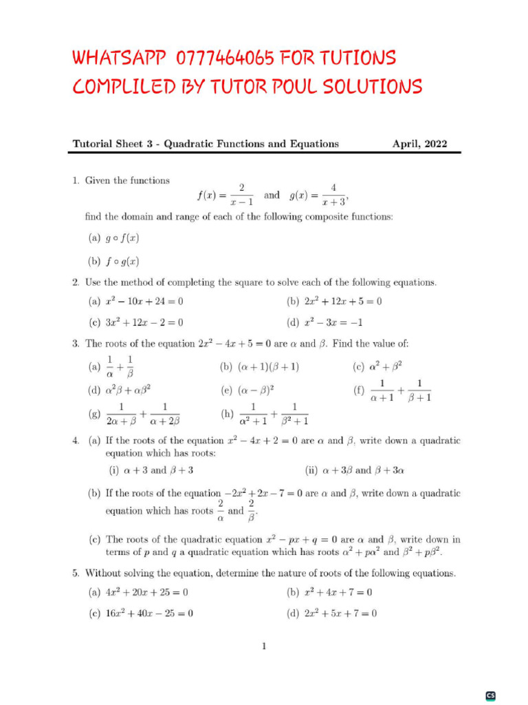 Math 2022 Ts 3 Full Solutions | PDF