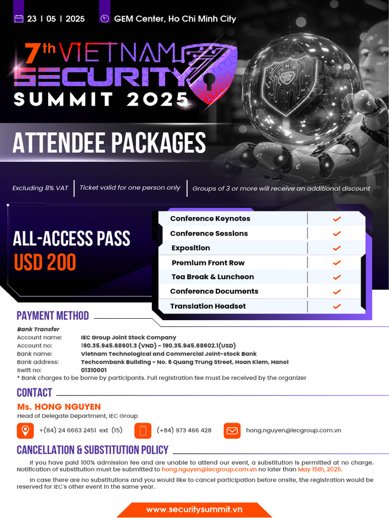 Attendee Packages 2O25 - 200 | PDF