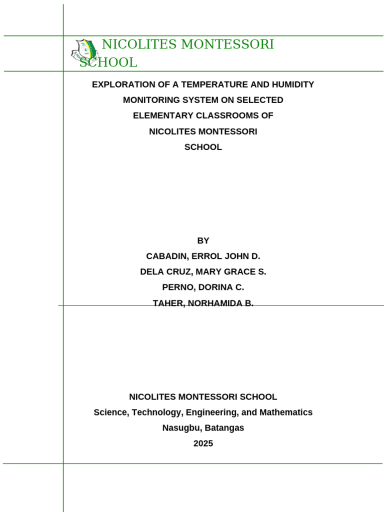 Final Chapter 1 To 5 3is and Capstone Project | PDF | Humidity | Air ...